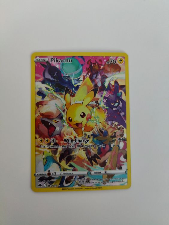 Pikachu 160/159 (Secret) - Crown Zenith (CRZ) (Neu (gemäss Beschreibung ...