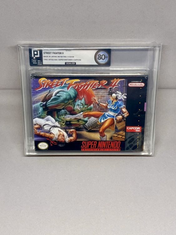 STREET FIGHTER 2 1992 SNES PIXEL GRADING 80+ (Neu und originalverpackt ...