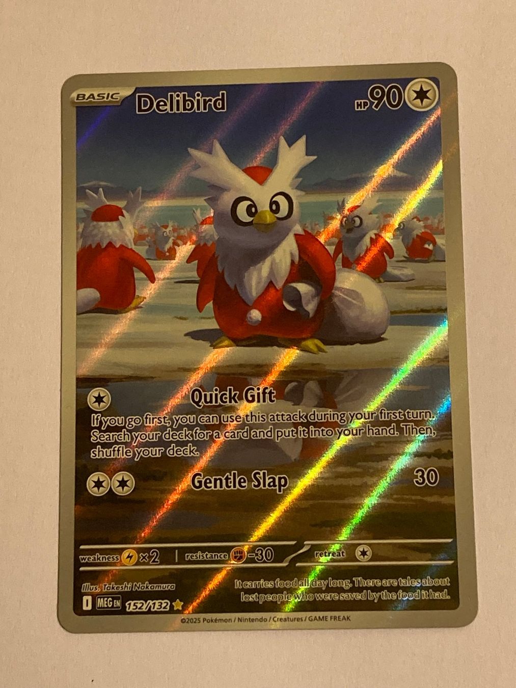Pokemon MEGA EVOLUTION Delibird 152 / 132 🇬🇧 EN (Neu (gemäss ...