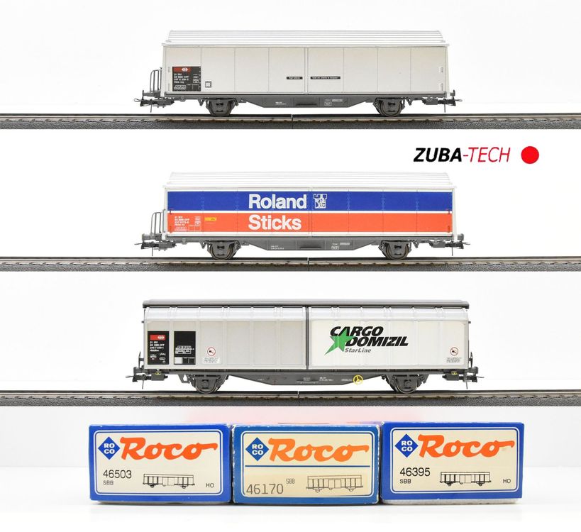 Roco 3x Schiebewandwagen der SBB H0 GS mit OVP (Gebraucht) in St. Gallen für CHF 30 – mit ...