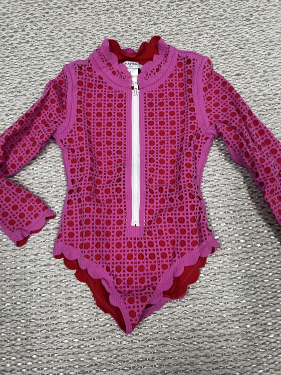Badeanzug - Girls - Marsya - 8 Jahre - rot/pink | Kaufen auf Ricardo