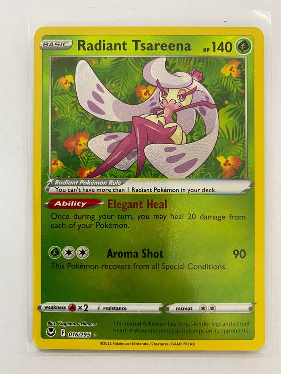 Pokemon Radiant Tsareena 016/195 Silver Tempest EN (Neu (gemäss ...