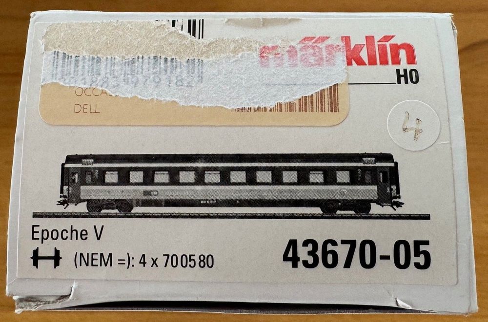 Märklin 43670 / H0 | SBB-CFF Personenwagen | EuroCity - 1.Kl (Gebraucht ...