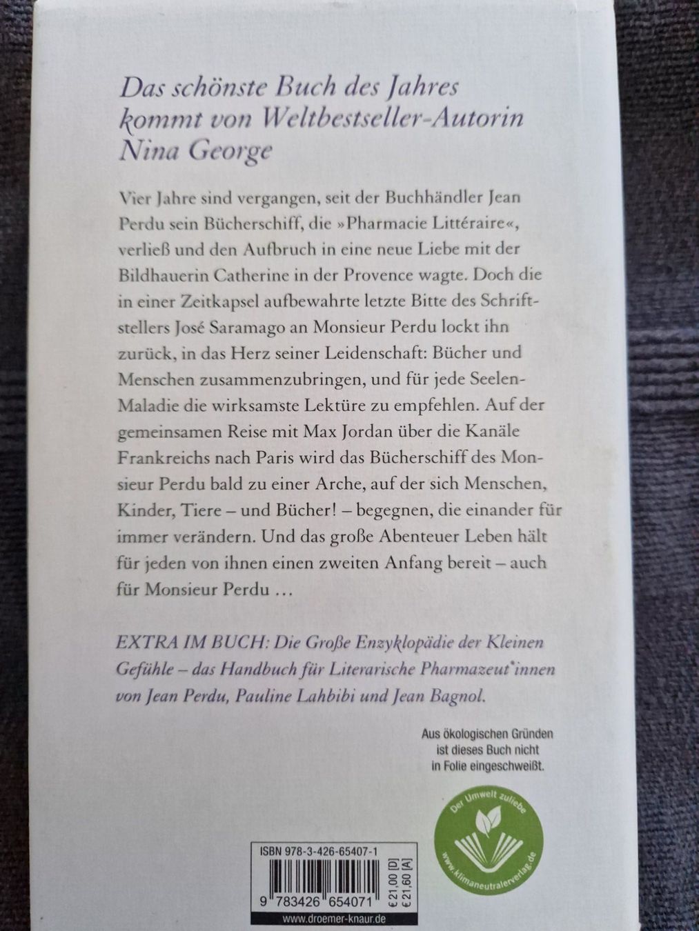 Nina George Das Bücherschiff des Monsieur Perdu Band 2 (Gebraucht) in ...