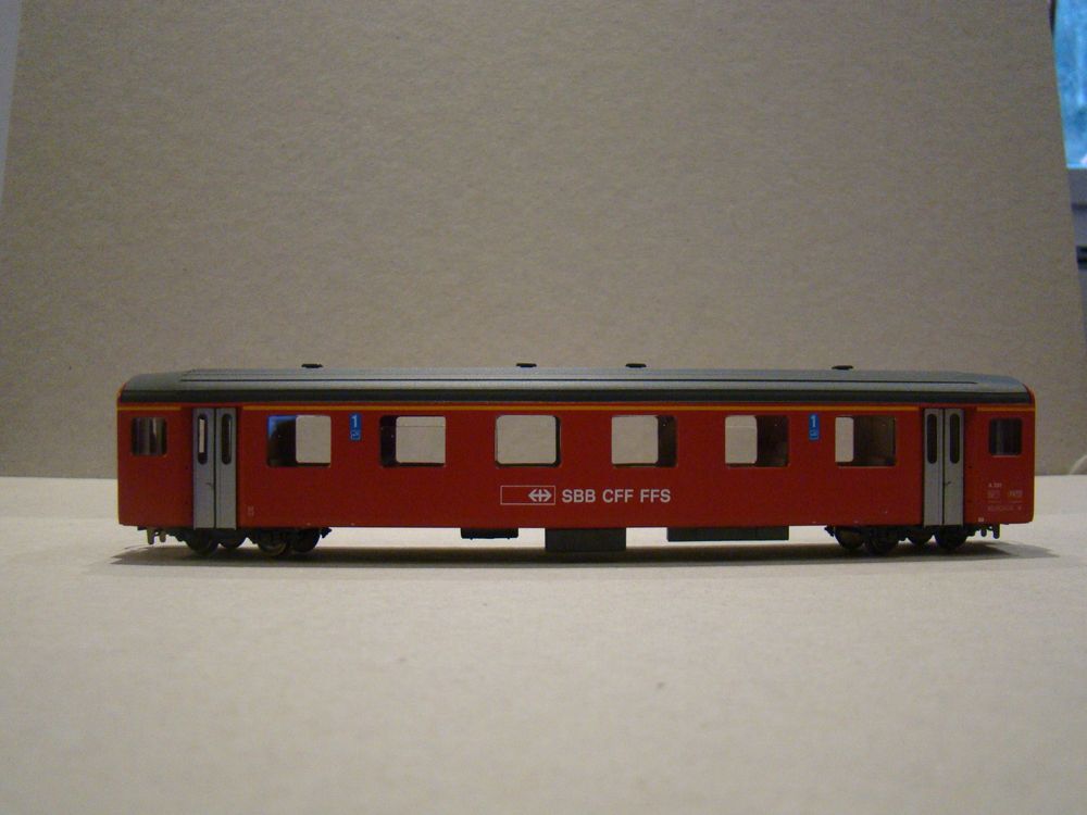 Bemo 3276 421 SBB Brunig - 1ère classe A201 (Gebraucht) in Villars sous ...