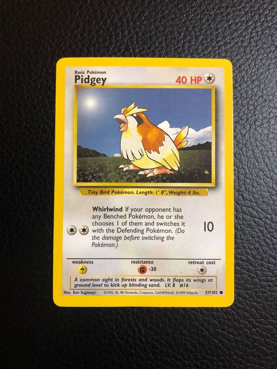 Base Set Pidgey 57/102 Ab 1 (Gebraucht) in Paradiso für CHF 1 – mit ...