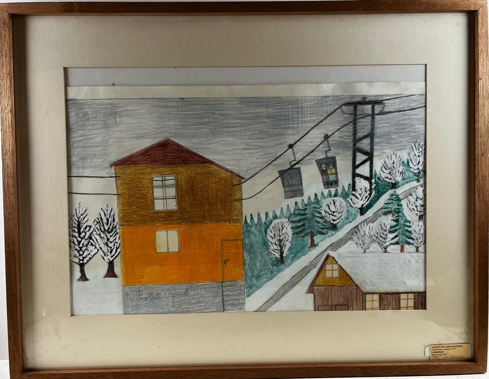 Alfred Probst (19??-1995) Art Brut Maler Handsigniert. (D'occasion) à Neuhausen am Rheinfall ...