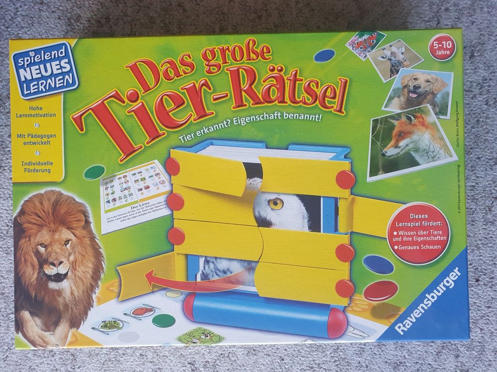 Das grosse Tier-Rätsel Spiel (Gebraucht) in Schaffhausen für CHF 11 ...