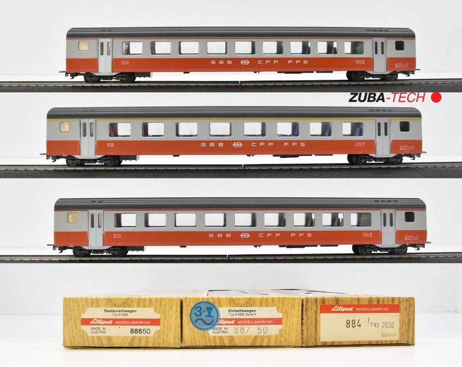 Liliput 3x Personenwagen EW III Swiss Express SBB H0 GS OVP | Acheter sur Ricardo