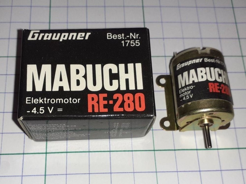 Mabuchi RE-280 Graupner 1755 (1 Stück) (Neu und originalverpackt) in ...