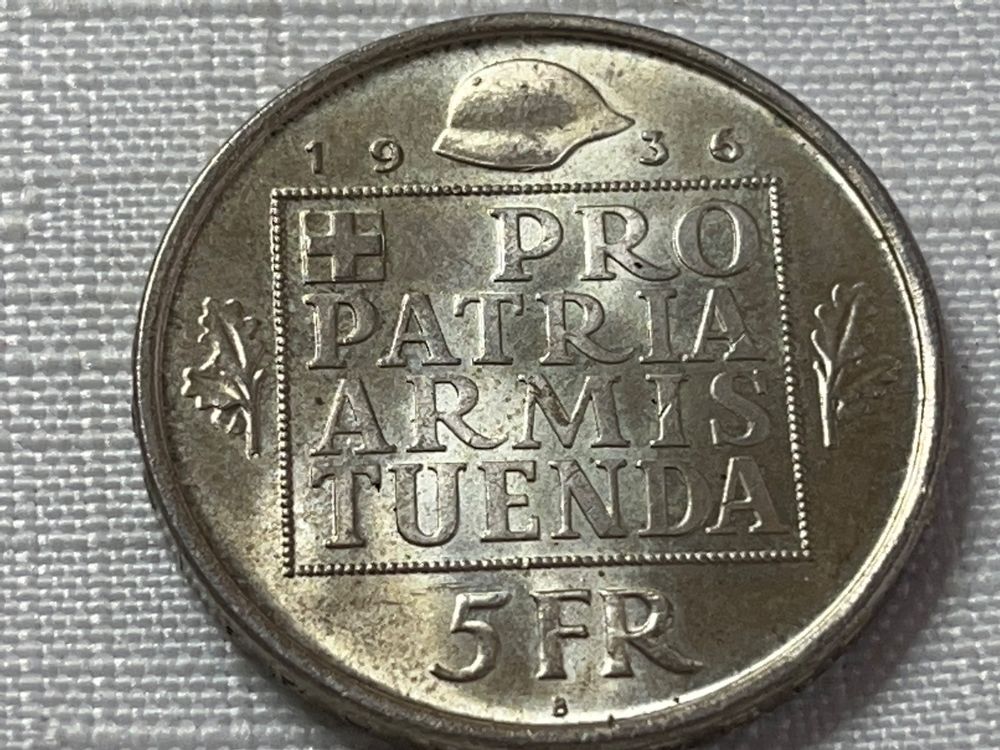 , 5 Franken 1936, 835 Silber | Kaufen auf Ricardo