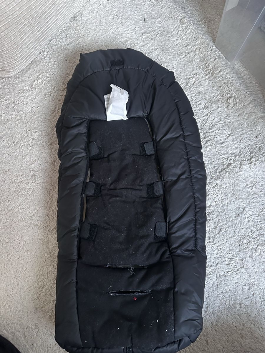 Kaiser Fusssack Thermo Fleece Schwarz mit Fell 👌🏻 Zustand! (Gebraucht ...