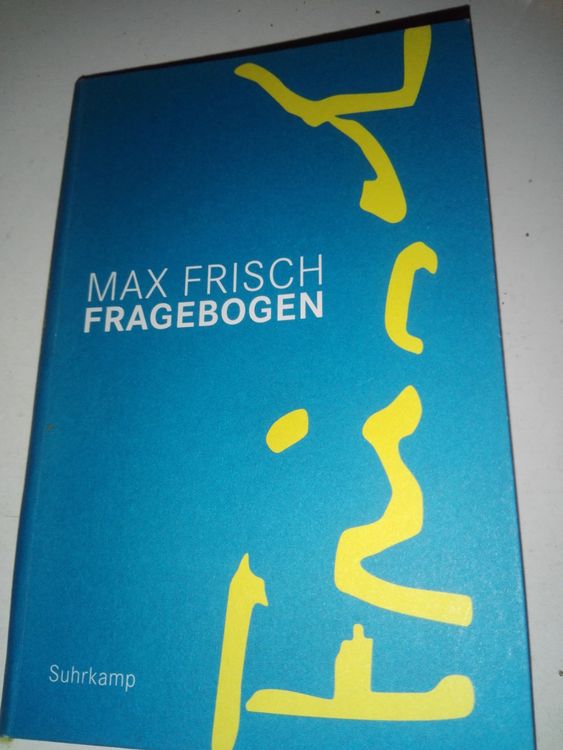 Max Frisch - Fragebogen (2.Auflage ©2019 Suhrkamp) | Kaufen auf Ricardo