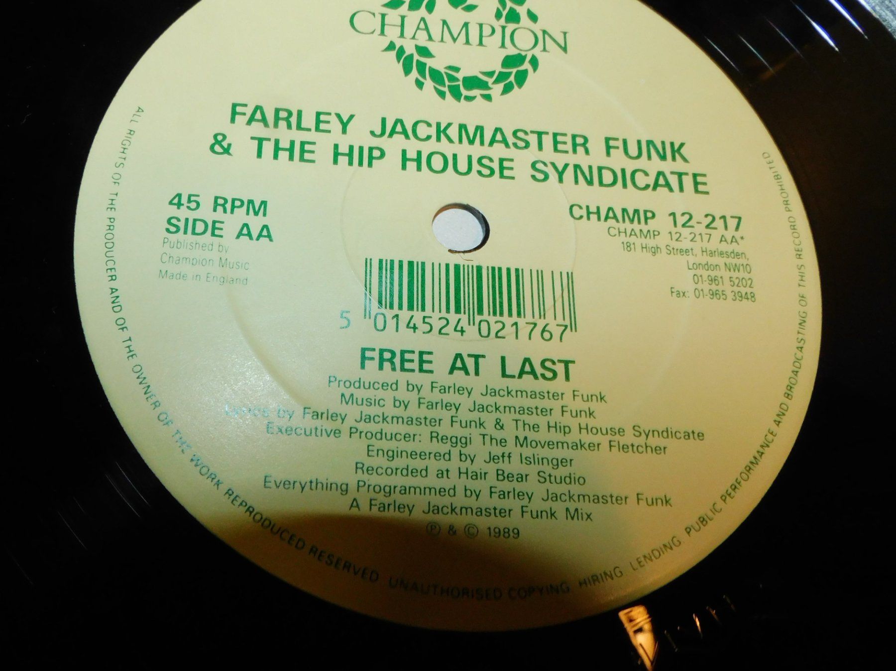 LP Funk Farley Jackmaster Funk The Hip House Syndicate 1989 (Gebraucht ...