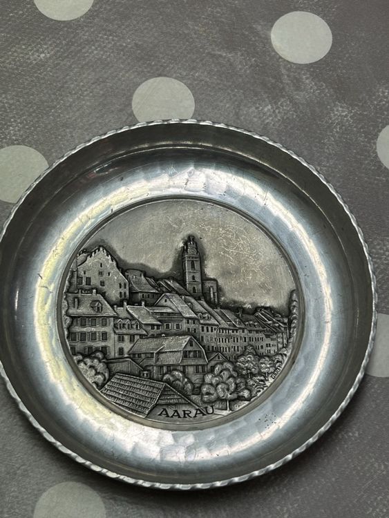Zierteller Zinn Aarau Altstadt Souvenir Deko Teller Schweiz | Kaufen ...