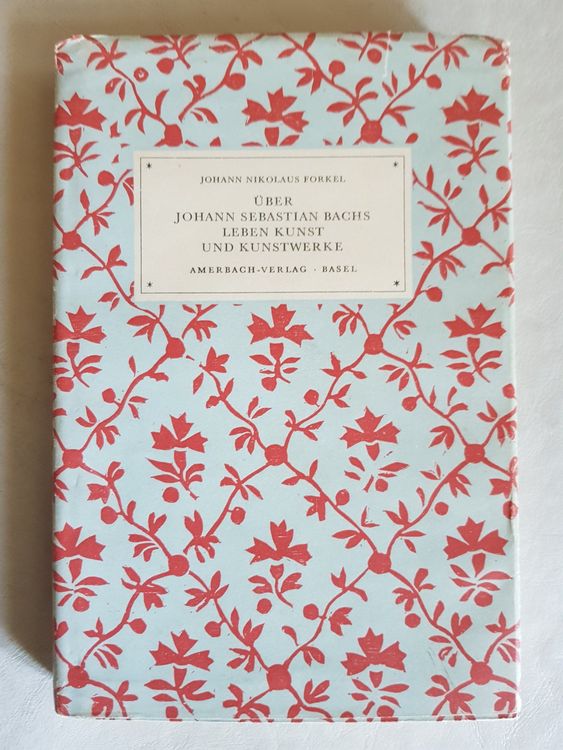Musik Buch Johann Nikolaus Forkel Johann Sebastian Bach 1950 (Gebraucht ...