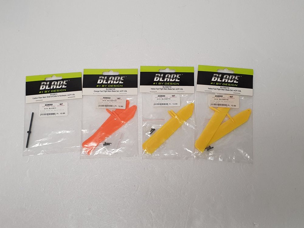 Blade mCP X BL Rotorblatt und Hauptwelle (Neu und originalverpackt) in ...
