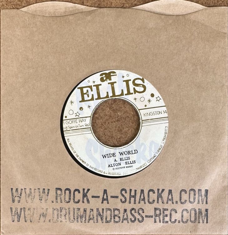 Alton Ellis * Wide World / Dedication (7”-Single) (Neu (gemäss ...
