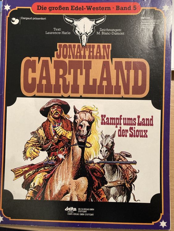 Jonathan Cartland Western-Comic, Band 5, Kampf Land Sioux (Gebraucht ...