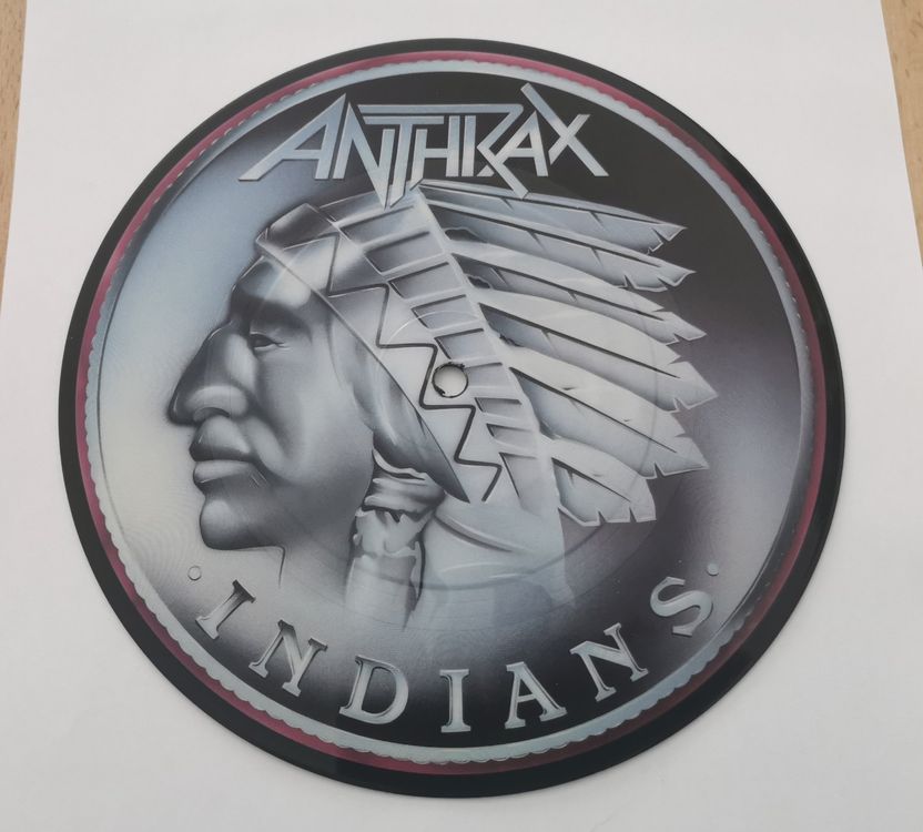 ANTHRAX: Indians 7" Picture Disc Black Sabbath + Sticker (Gebraucht) in Münchwilen TG für CHF 14 ...