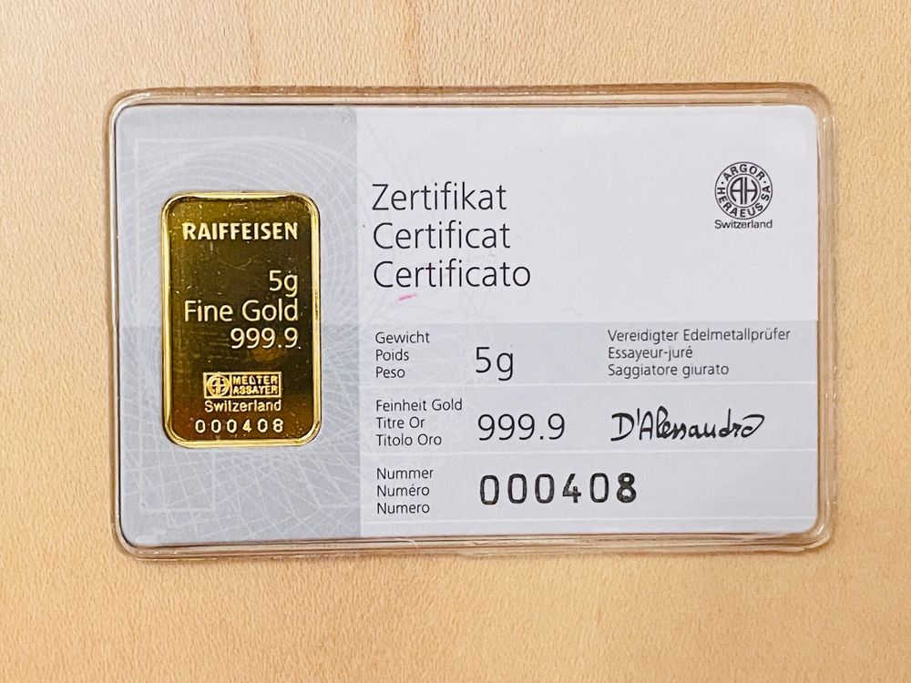 5g Raiffeisen - Nr. 408 - mit Hologramm | Kaufen auf Ricardo