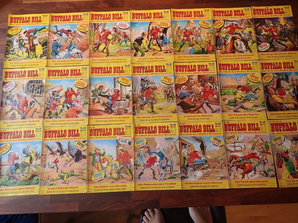 21 alte BUFFALO BILL Comic Hefte BASTEI Verlag ab 1965 | Kaufen auf Ricardo