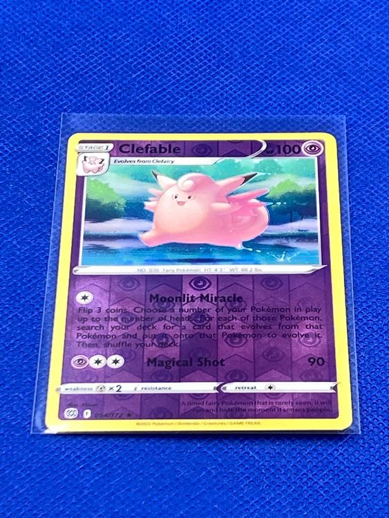 Pokemon Brilliant Stars Clefable 054 / 172 Reverse Holo EN (Neu (gemäss Beschreibung)) in Baar ...