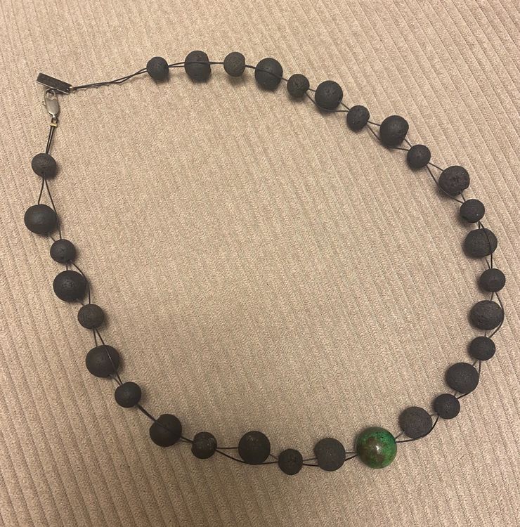Athen Protasis handgemachte Halskette, Lavasteine | Kaufen auf Ricardo
