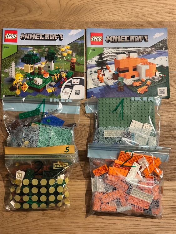 LEGO Minecraft Set, 6 Modelle, !!!100% VOLLSTÄNDIG!!! (Gebraucht) in ...