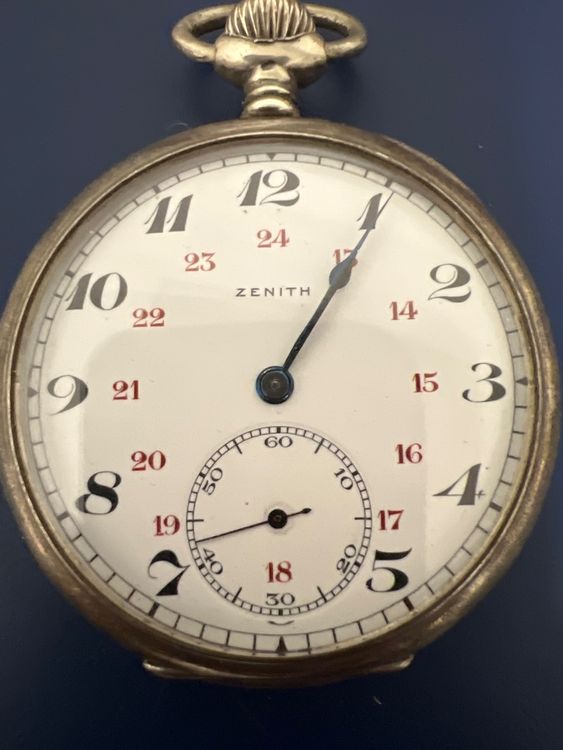 Zenith Taschenuhr echt Silber 49 mm | Kaufen auf Ricardo