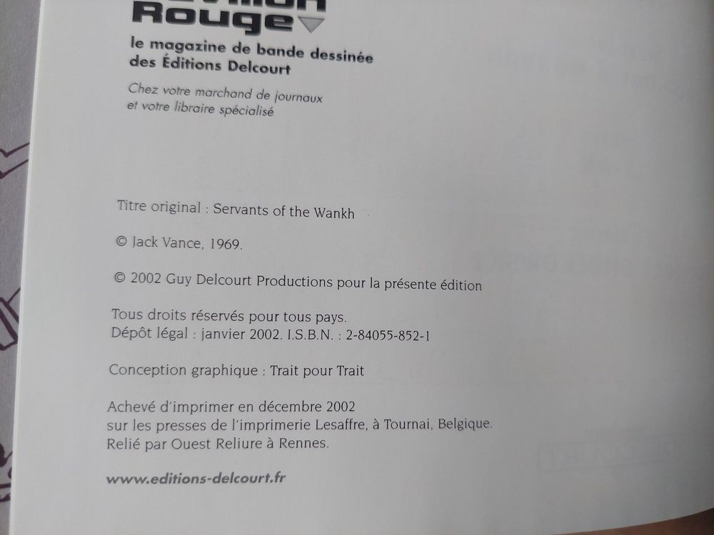 LE CYCLE DE TSCHAÏ N°4 EO Le Wankh Vol: 2 | Kaufen auf Ricardo