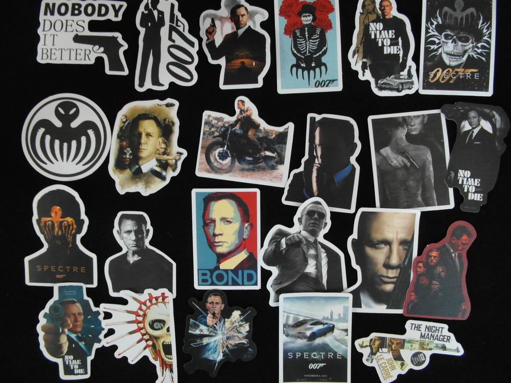 JAMES BOND AUFKLEBER / STICKERS 50.Stk | Kaufen auf Ricardo