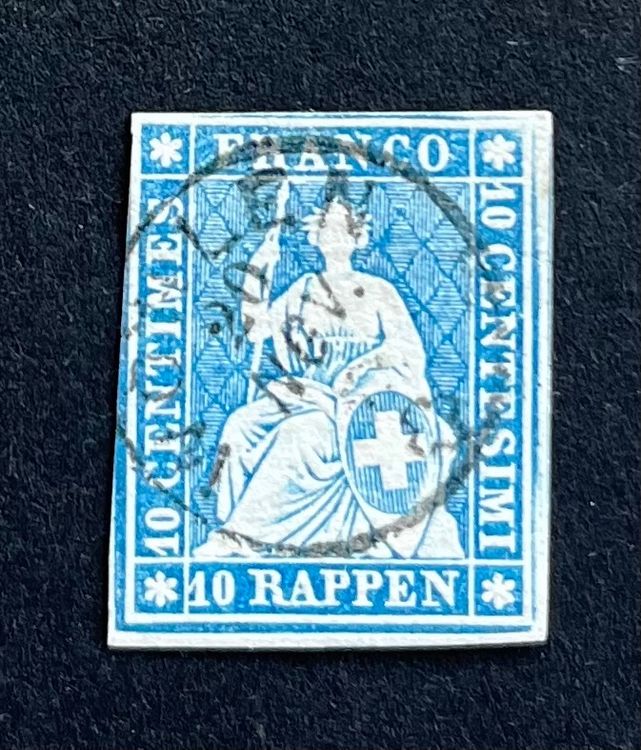 Strubel 23C Cat. 65.- CHF Vollstempel WOHLEN (Gebraucht) in Sottens für CHF 6 – mit Lieferung ...