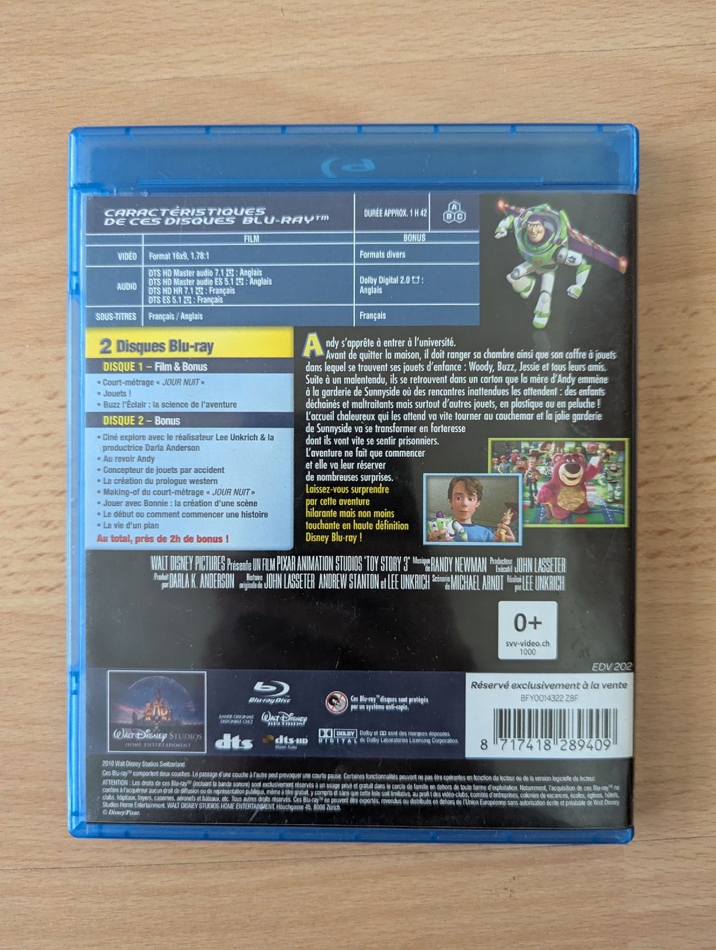 TOY STORY 3 - BLU-RAY (D'occasion) à Biel/Bienne pour CHF 9.9 – avec ...