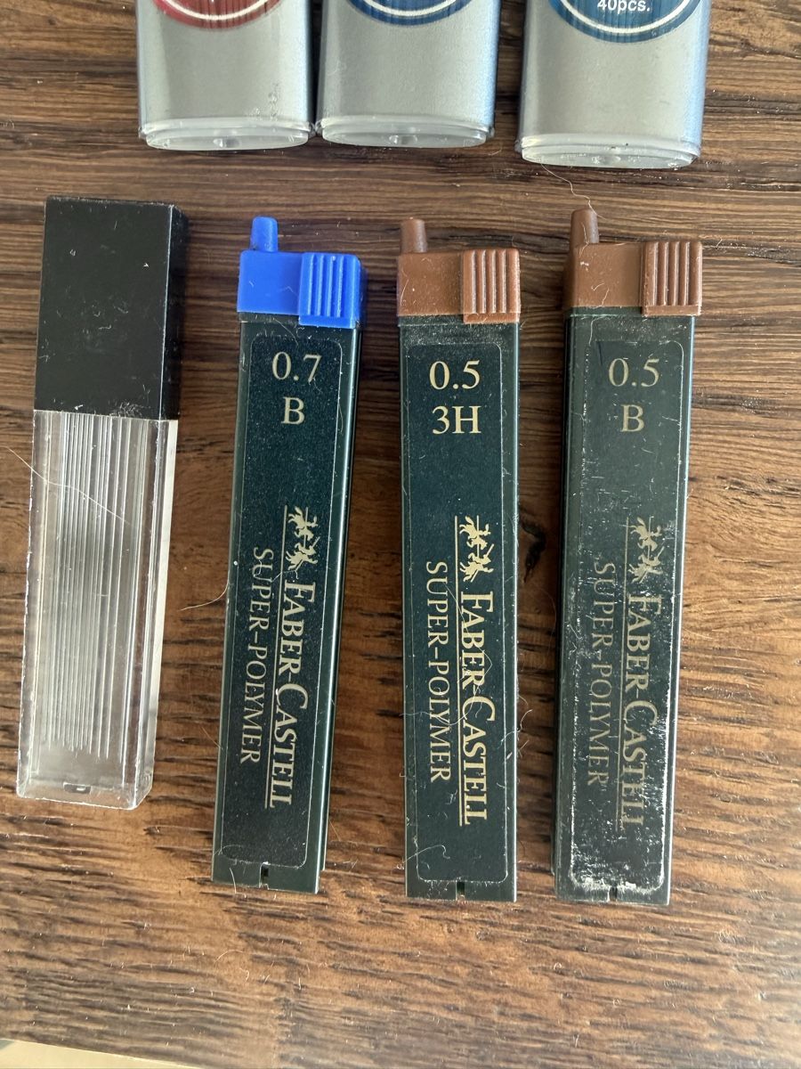 Minen Set: Pentel Ain Stein & Faber-Castell, 0.5-0.7 mm (Neu (gemäss ...