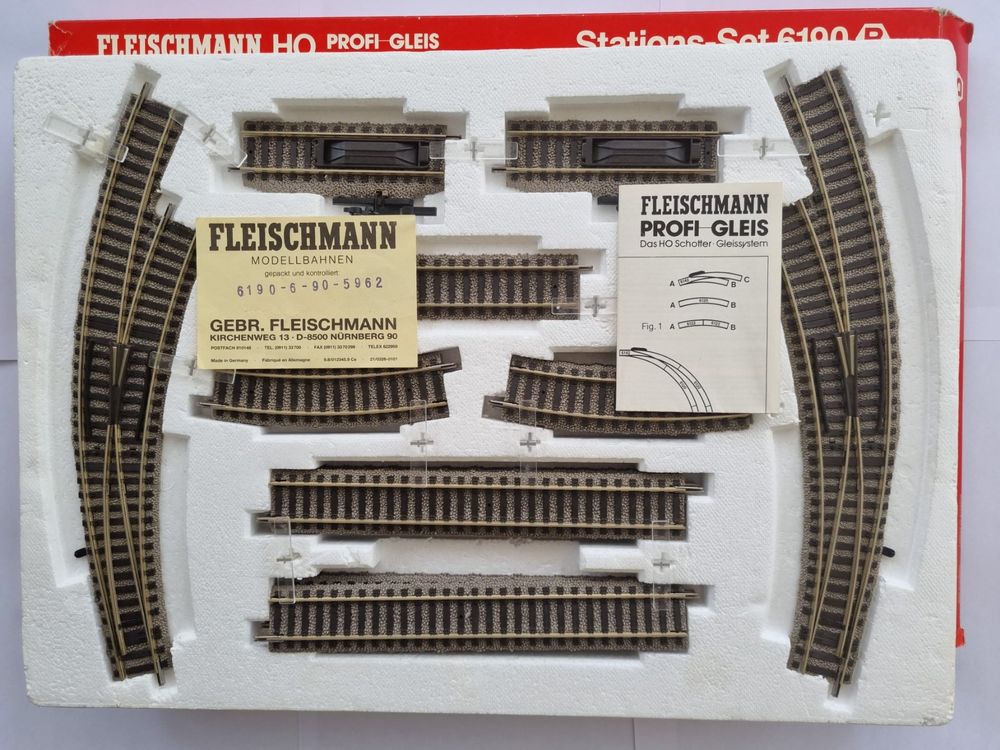FLEISCHMANN Profi Gleis 6190 H0 Stations-Set | Kaufen auf Ricardo