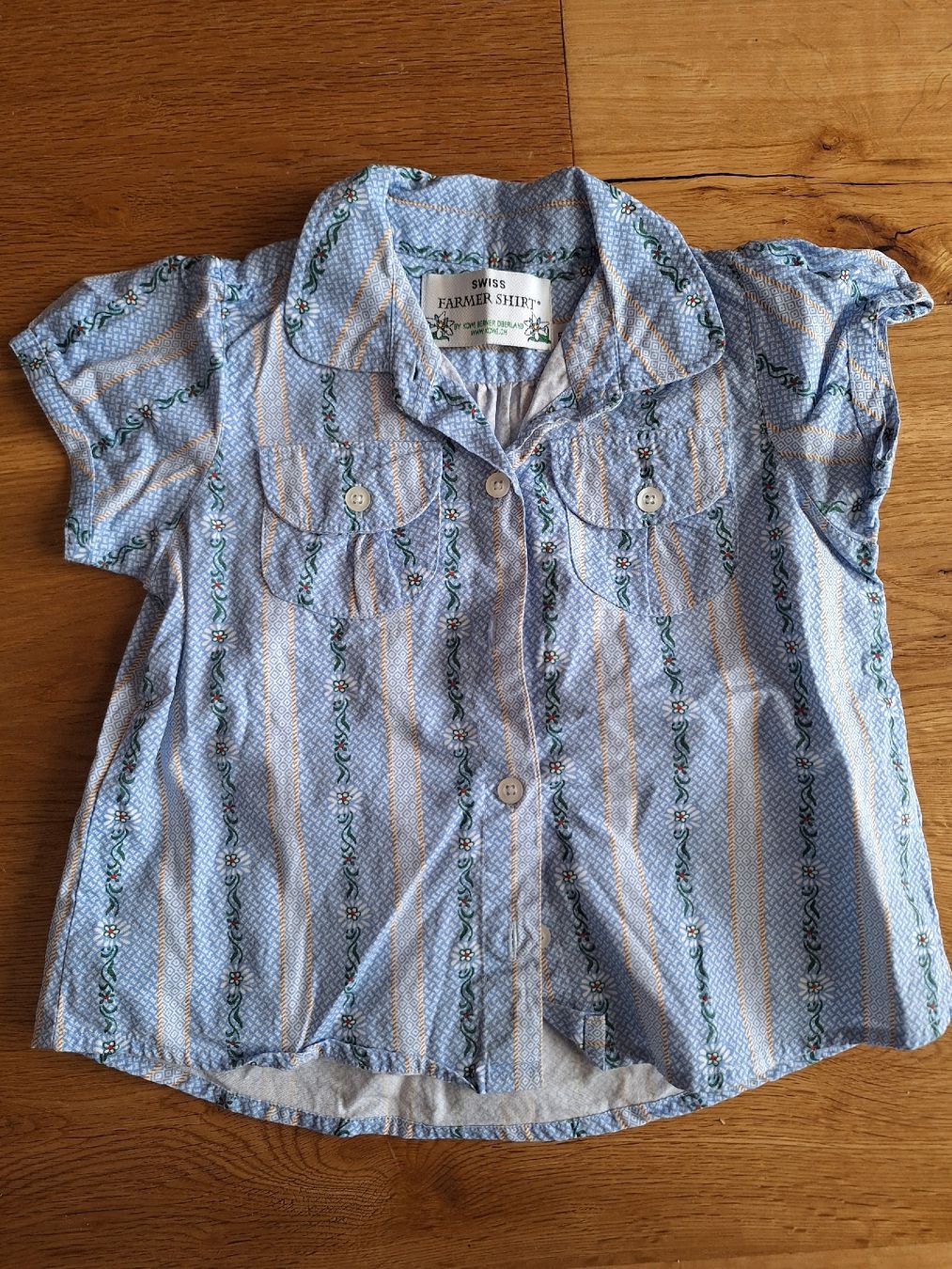 KowI Kinder Trachtenhemd Gr. 80, Swiss Farmer Shirt (Neu (gemäss ...