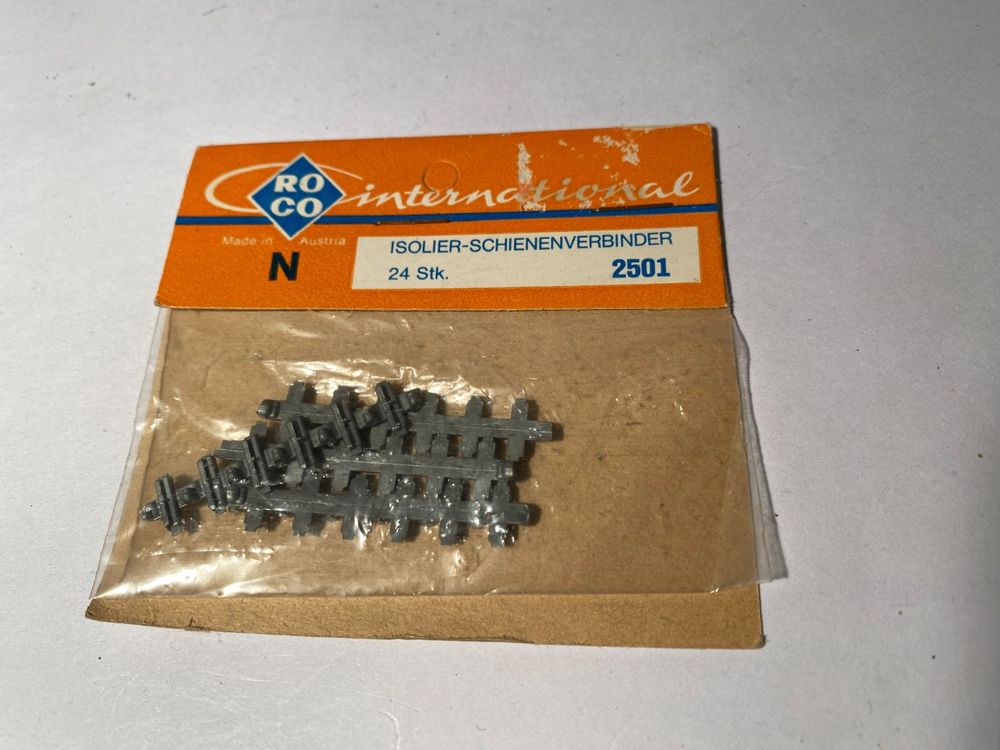 ROCO Isolier-Schienenverbinder 24Stk PN2501, Spur N (Neu und ...