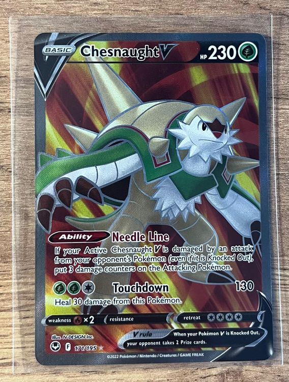 Chesnaught V FULL ART 171/195 Pokemon Silver Tempest | Kaufen auf Ricardo
