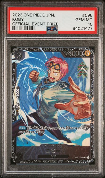 Koby - Official Event Prize - #OP02-098 PSA 10 JPN | Kaufen auf Ricardo