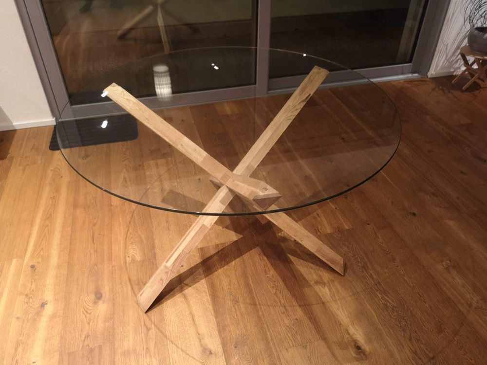 Wunderbar Esstisch Glas Rund Holz Ebenbildbrend3548