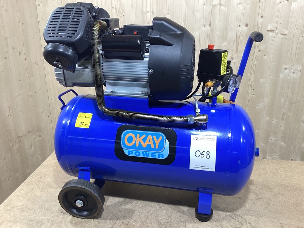 068 Druckluft Kompressor Okay Power 50L aus Liquidation | Kaufen auf Ricardo