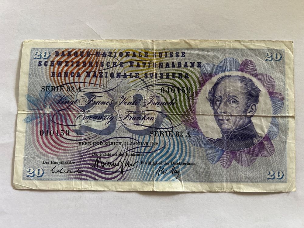 20 Franken Schein (Gebraucht) in Geuensee für CHF 5 – mit Lieferung auf ...