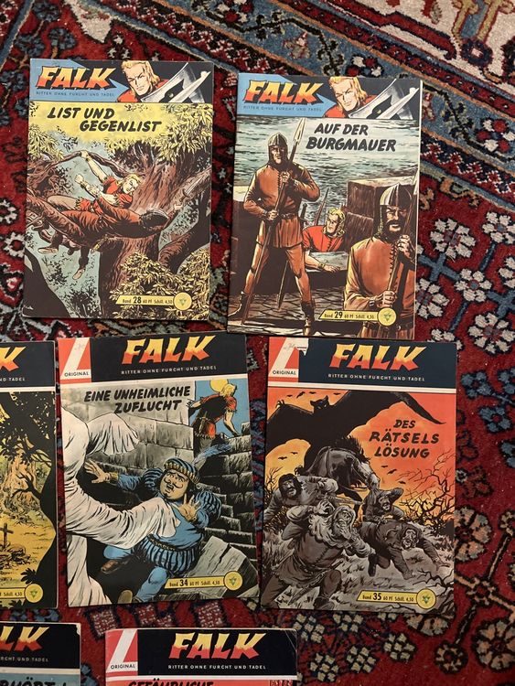 9 Falk Comic Hefte Original Lehning Verlag Ritter 60er Jahre (Gebraucht ...