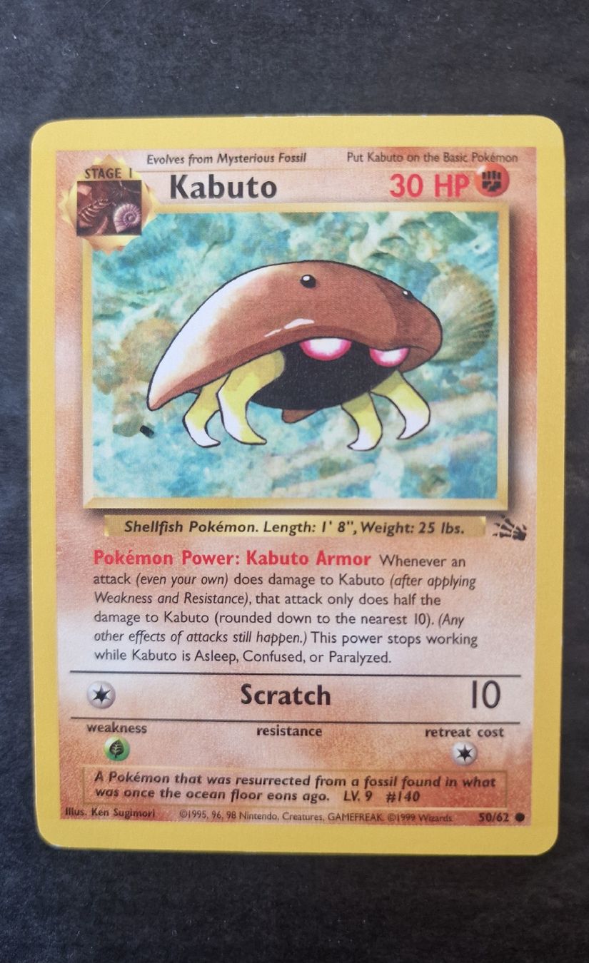 Kabuto #50 – Pokémon Fossil 1999 (Gebraucht) in Veytaux für CHF 6.7 ...
