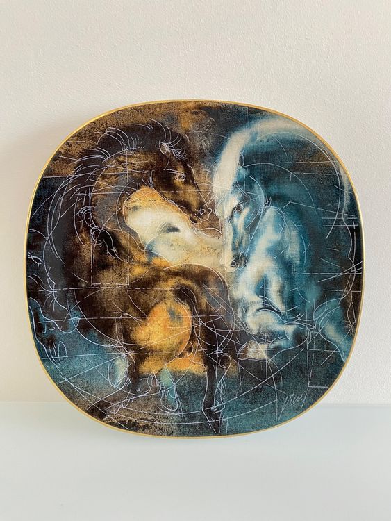 Rosenthal x Hans Erni "Zwei Pferde" 1992 | Kaufen auf Ricardo