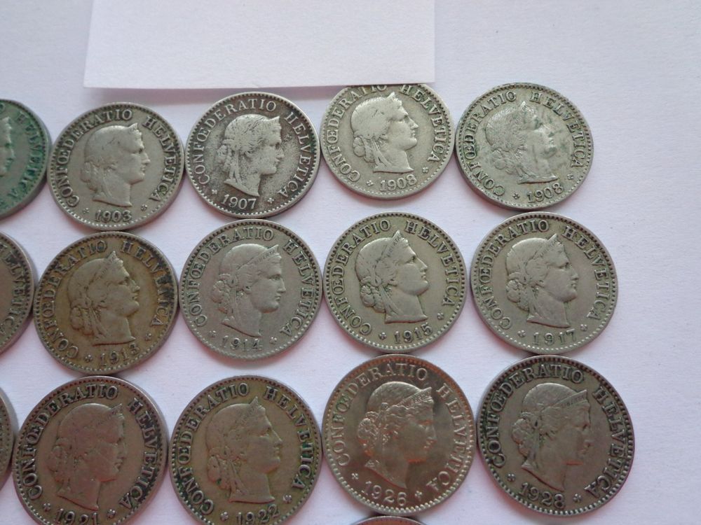 Münzen, Geld, Rappen, Franken, Sammlung, Antik (Gebraucht) in Andeer für CHF 5 – mit Lieferung ...