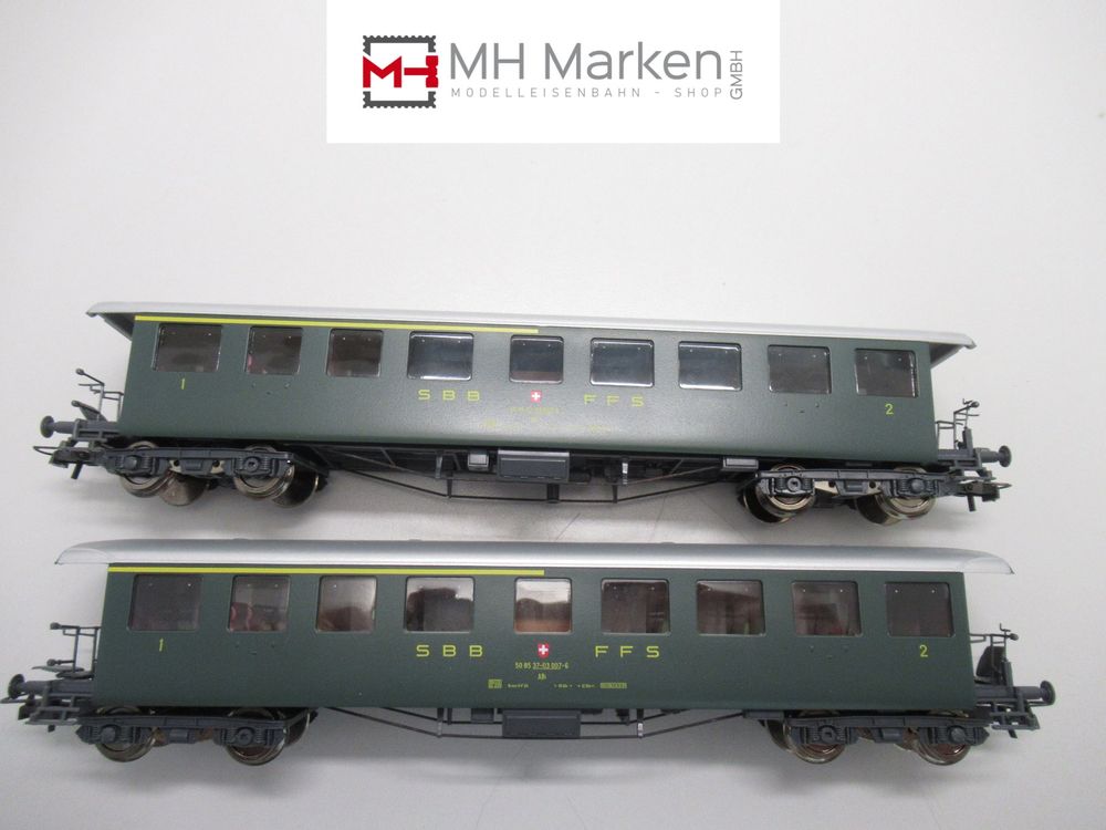 2 x Roco 44730 Seetalbahnwagen SBB in DC, 1. und 2. Klasse | Acheter ...