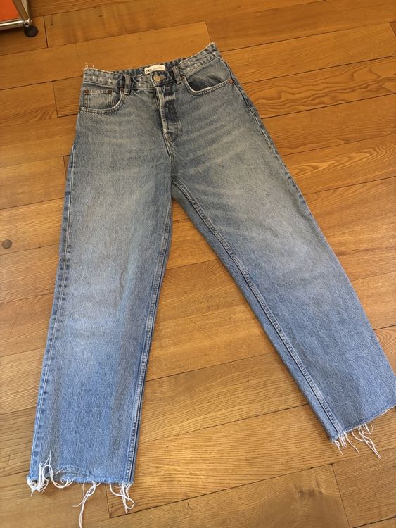 Zara Jeans Gr. 36, Wide Leg, hellblau straight fit (Gebraucht) in Riehen für CHF 14 – mit ...
