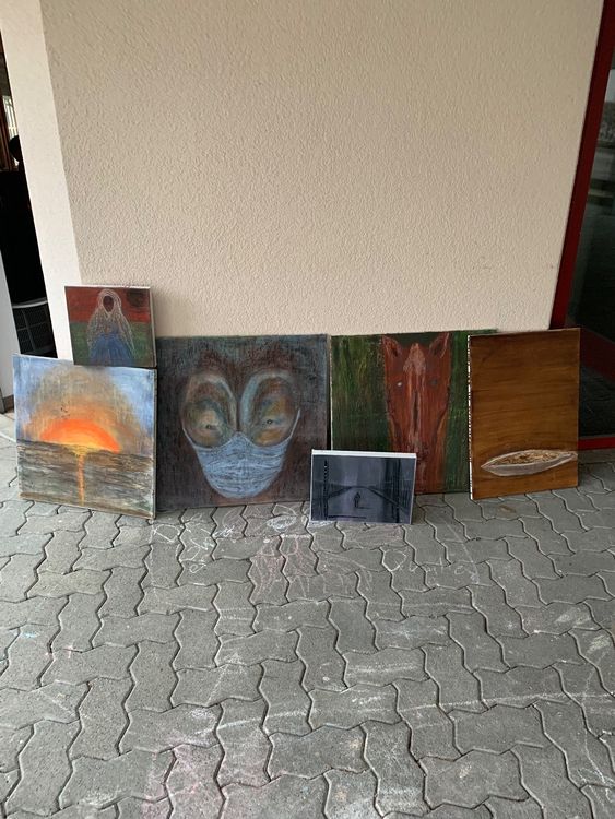 Lot Ölbilder der bekannten Schweizer Malerin Regula Erni (Neu (gemäss ...